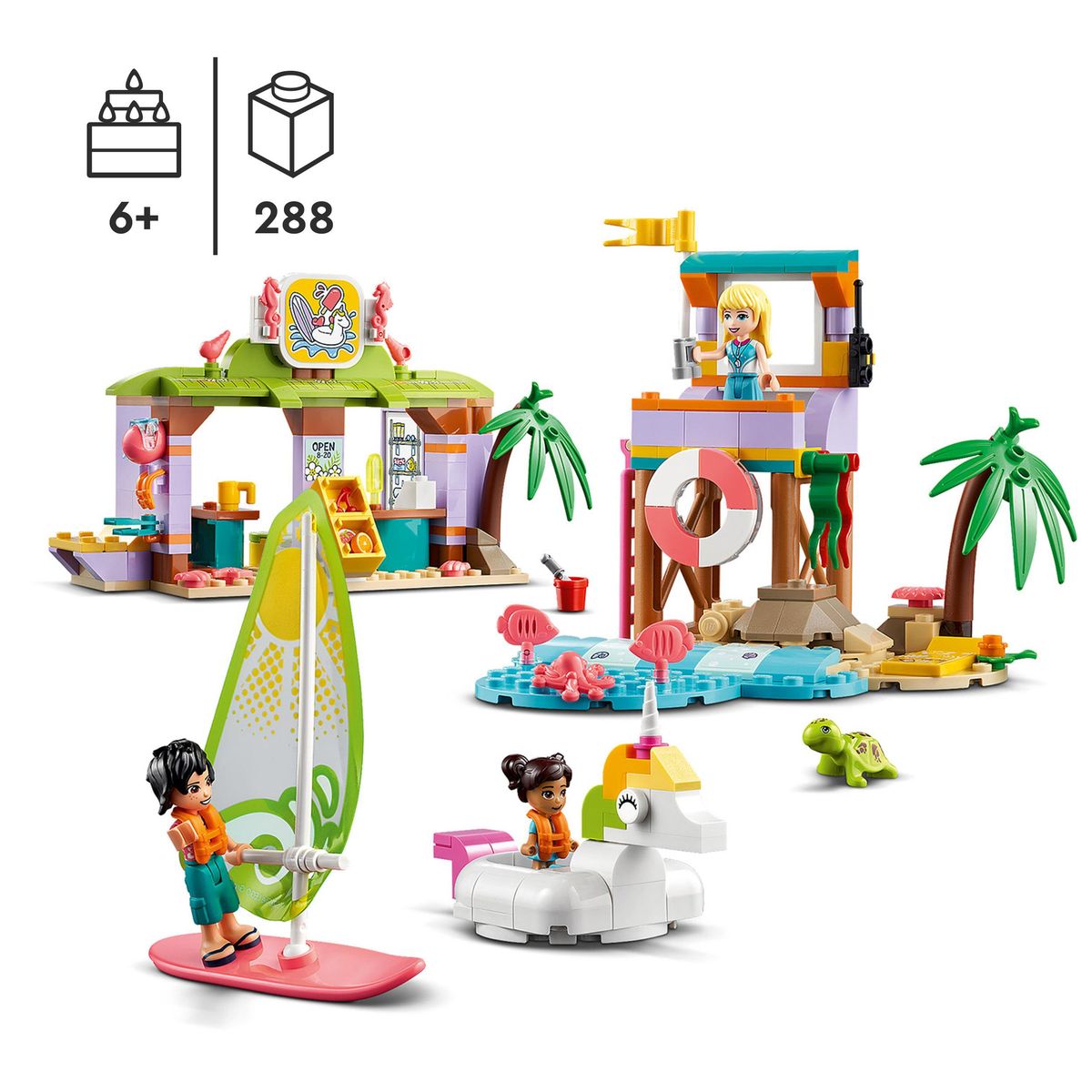 LEGO® Friends 41710 Animation et Surf à la Plage