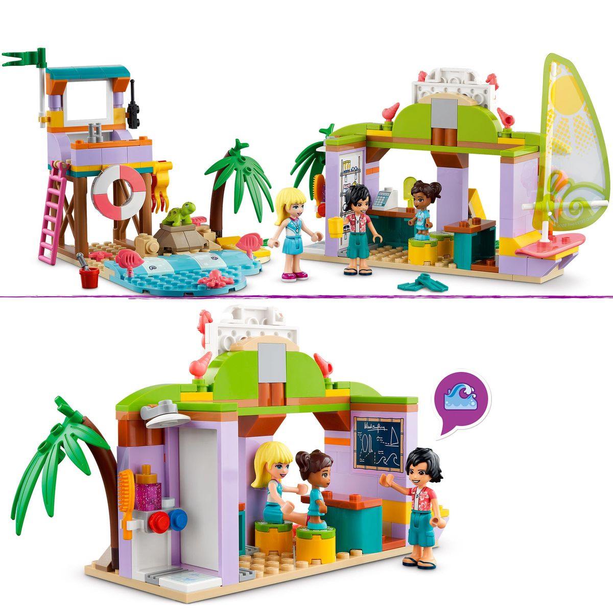 LEGO® Friends 41710 Animation et Surf à la Plage