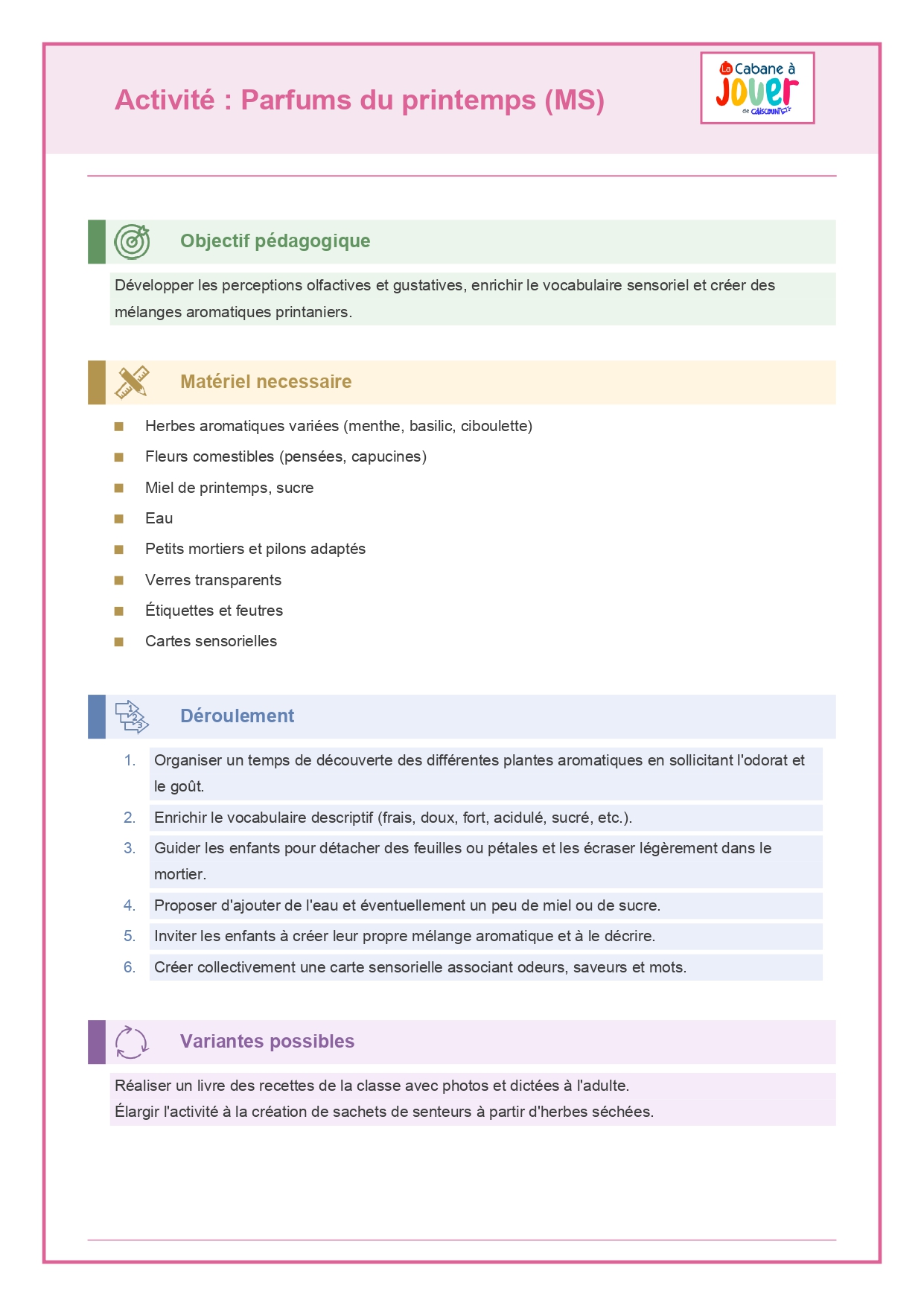 Printemps maternelle : Fiches, exercices et activités pour GS et MS