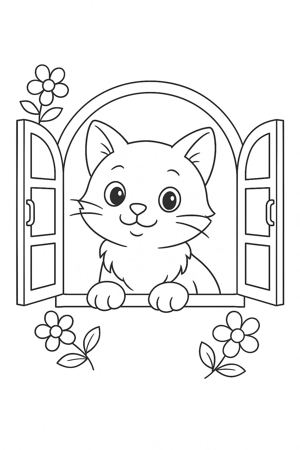 30 coloriages et dessins de chats et chatons à imprimer