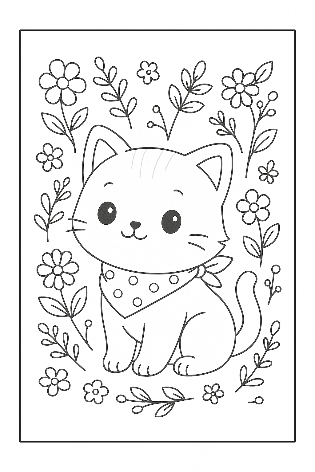 30 coloriages et dessins de chats et chatons à imprimer