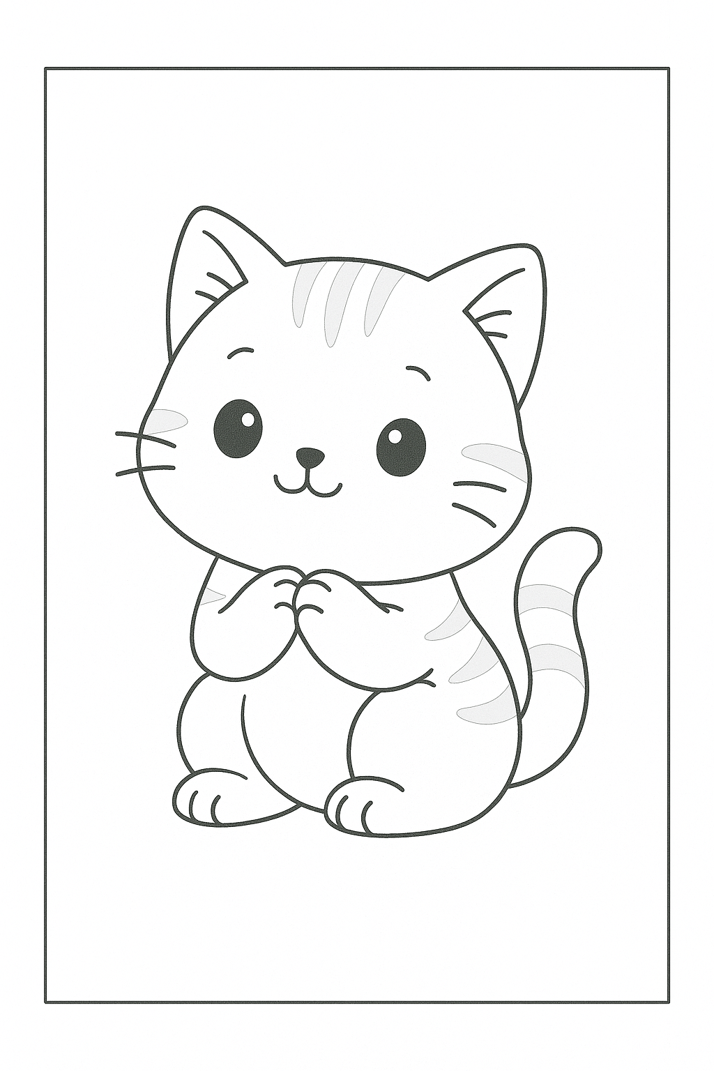 30 coloriages et dessins de chats et chatons à imprimer