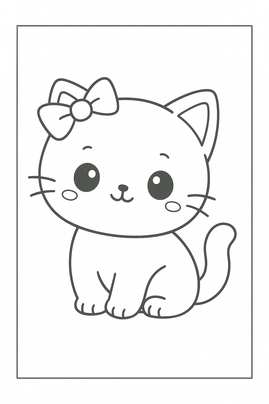 30 coloriages et dessins de chats et chatons à imprimer