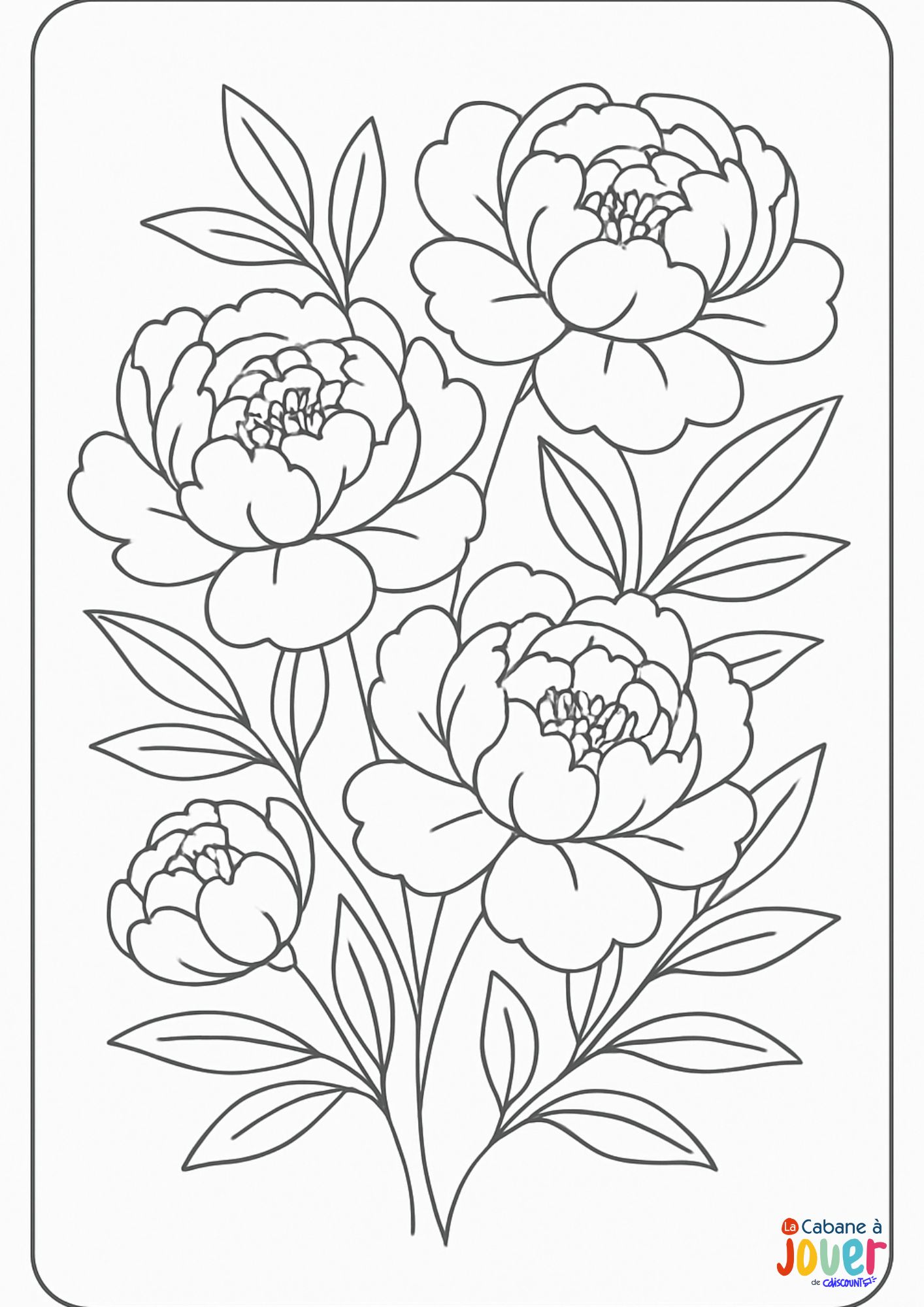 Les plus beaux coloriages de fleurs à imprimer : motifs simples et ...