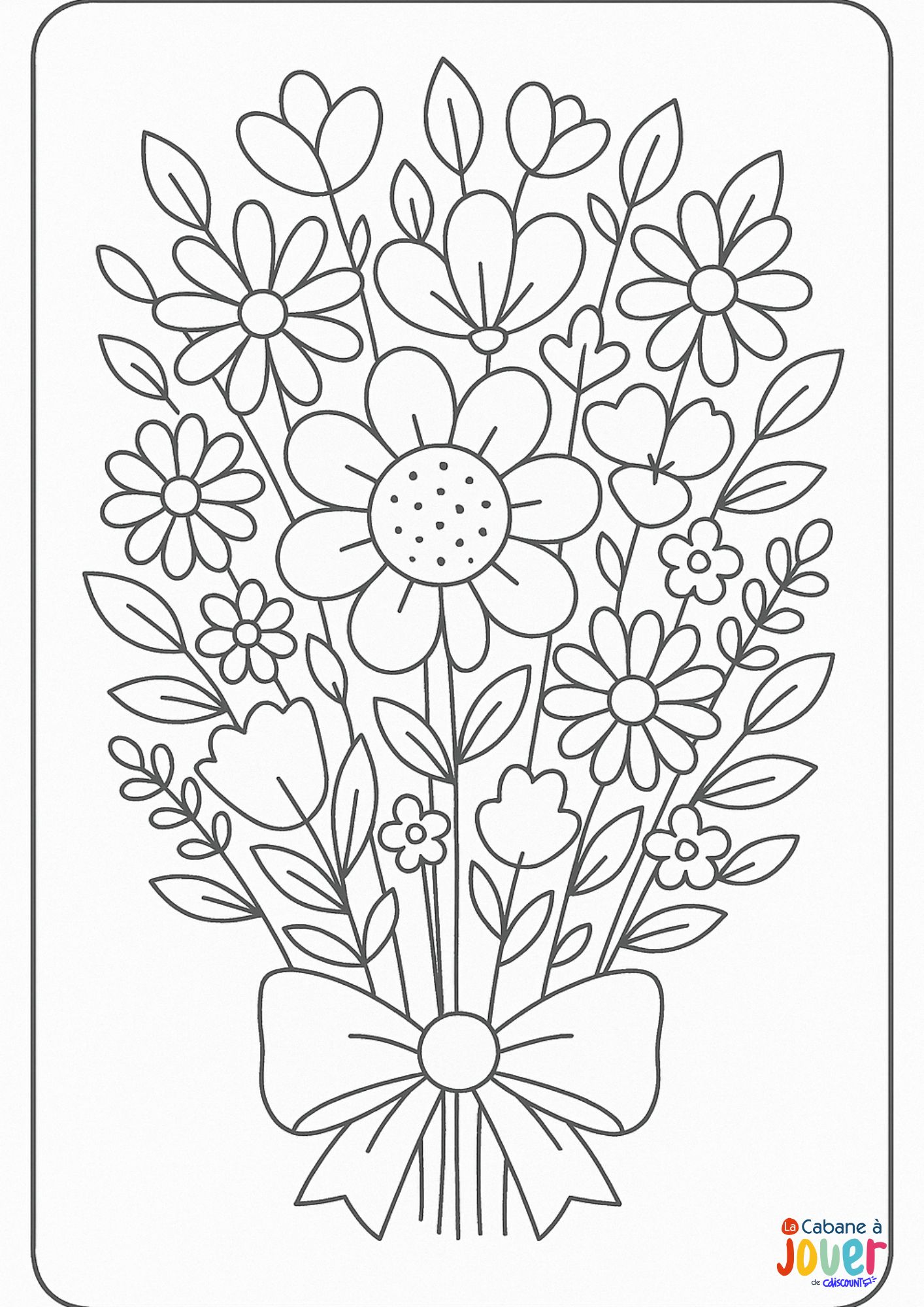 Les plus beaux coloriages de fleurs à imprimer : motifs simples et ...